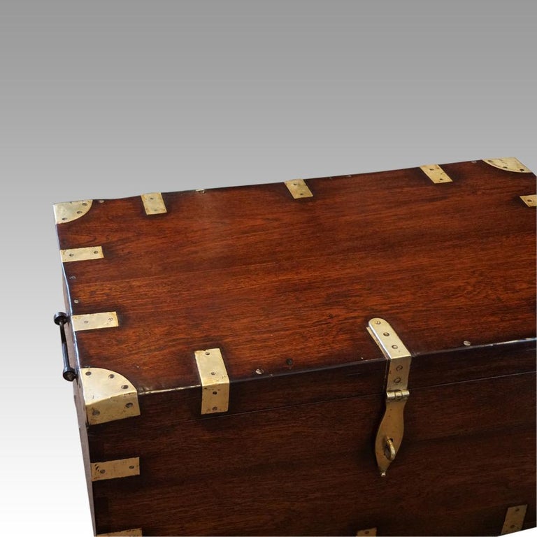 British Officers Victorian Brass Bound Military Chest, circa 1860 at ...