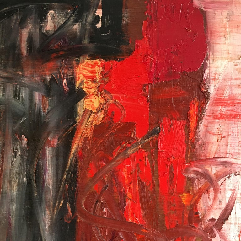 Unknown - ‘Sun 1’ British Huge Abstract Oil Painting Expressionist ...