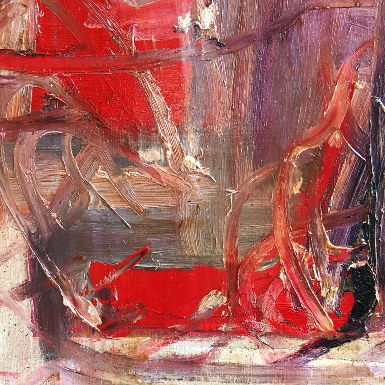 Unknown - ‘Sun 2’ Huge British Abstract Oil Painting Expressionist ...