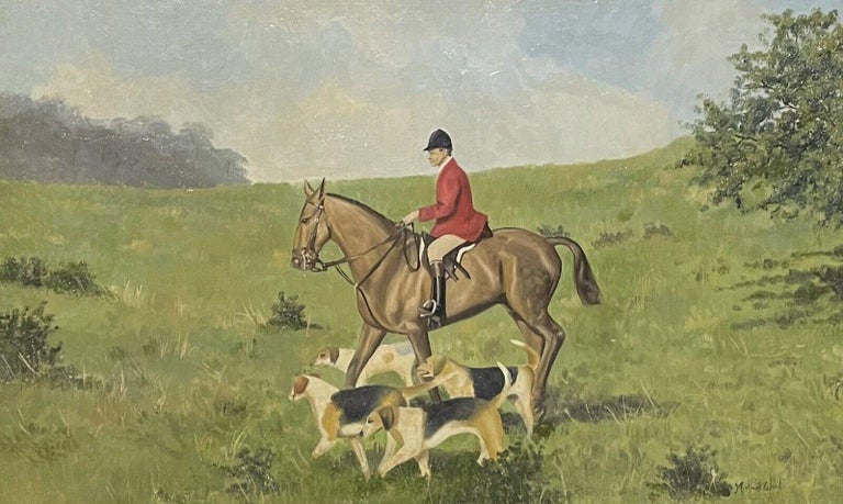 British Sporting - Large British Sporting Art Oil Painting - Huntsman ...
