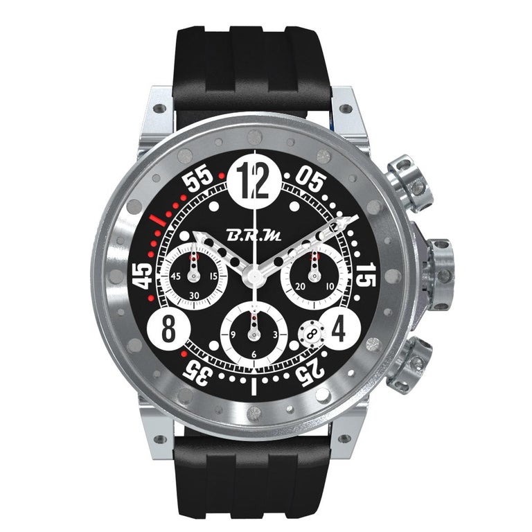 BRM Stainless Steel Black Dial Racing Automatic Chronograph Rubber ...