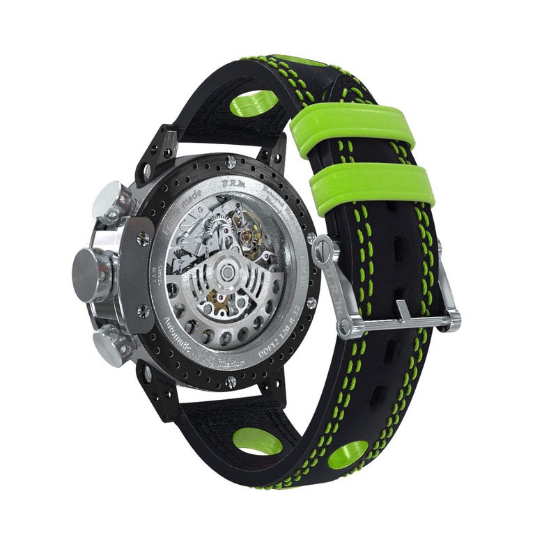 BRM Stainless Steel Titanium Skeleton Chronograph Racecar Brake Disc ...