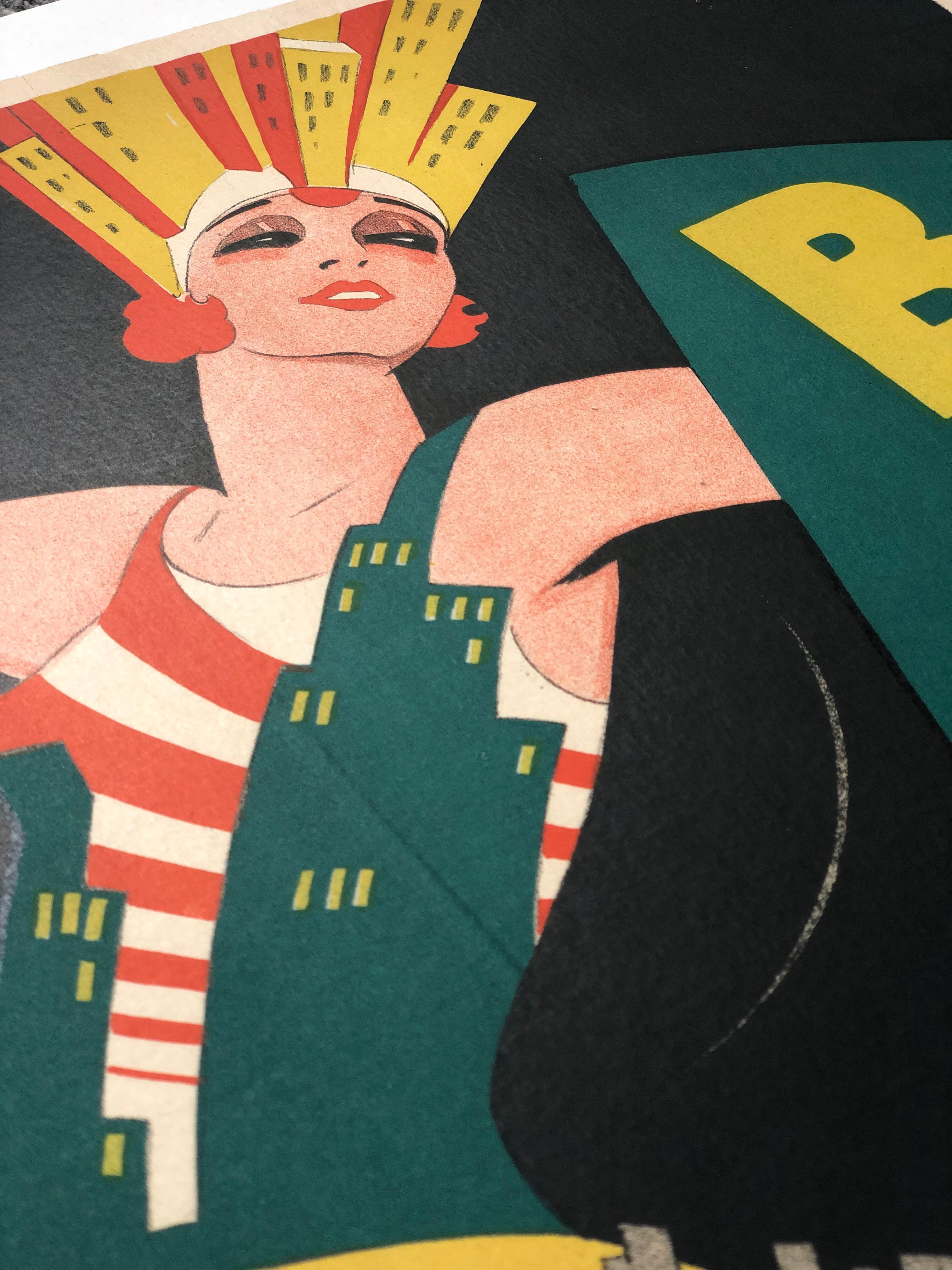 'Broadway' Original Vintage Movie Poster by Eric Rohman, Swedish, 1929 ...