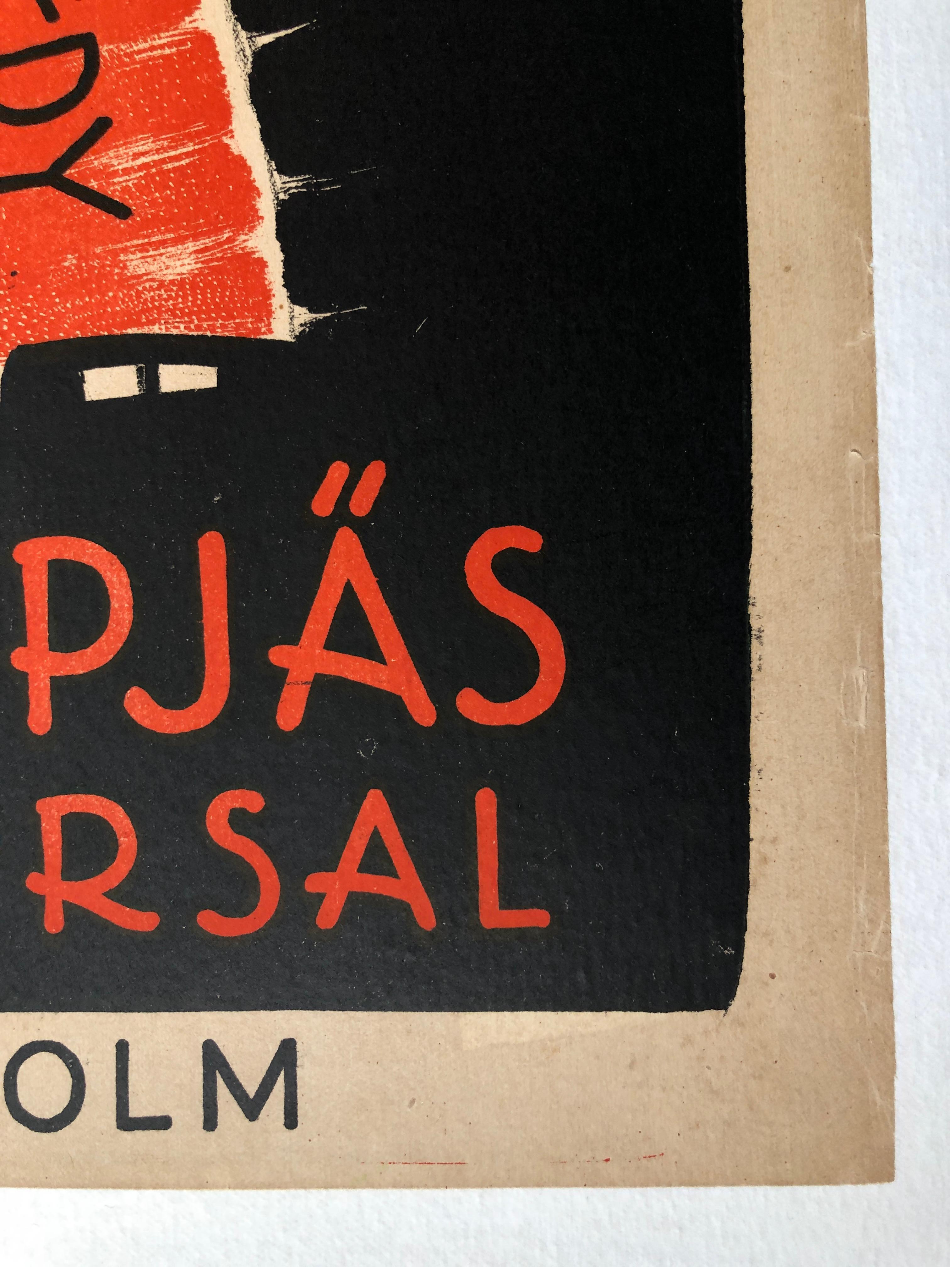 'Broadway' Original Vintage Movie Poster by Eric Rohman, Swedish, 1929 ...