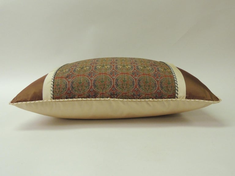 Brocade with Circular Design of Tigers and Phoenixes Bolster Decorative ...