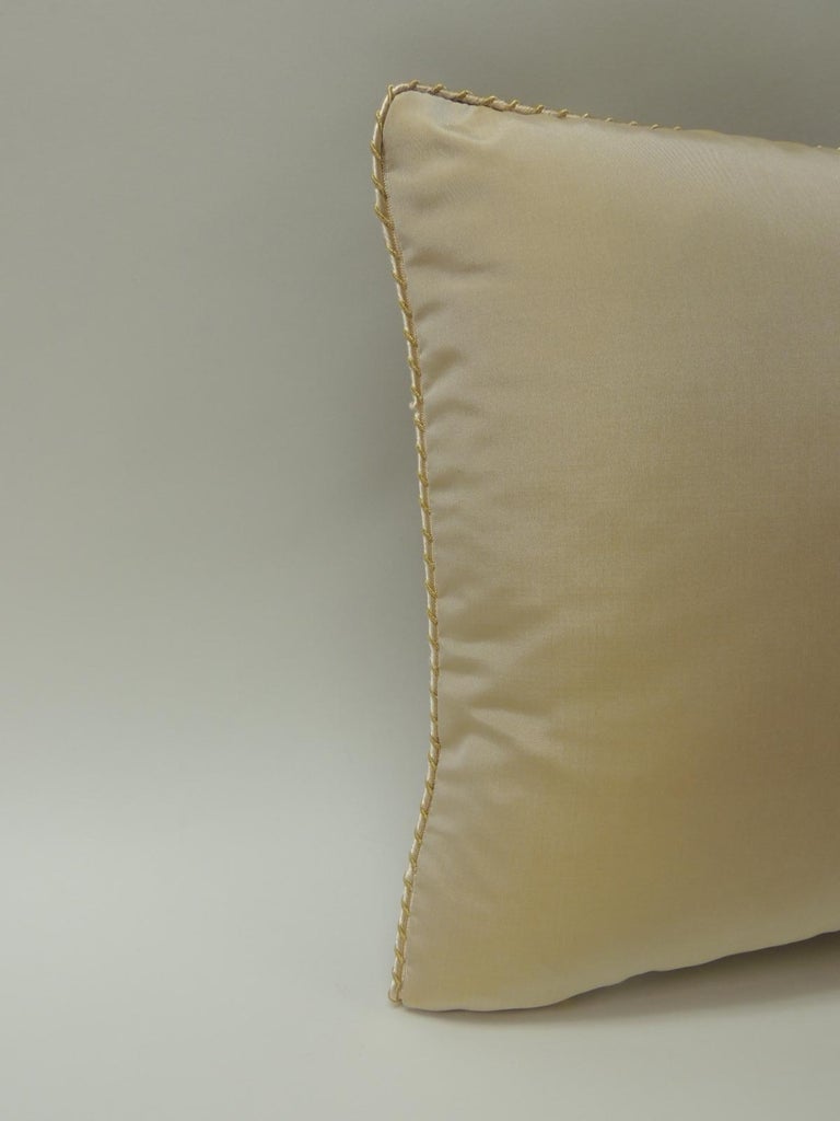 Brocade with Circular Design of Tigers and Phoenixes Bolster Decorative ...