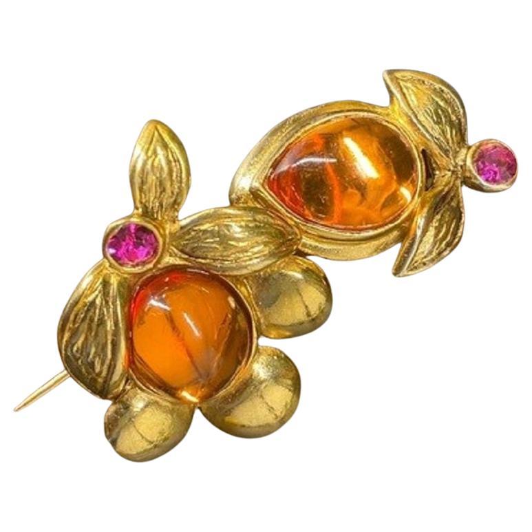 Vintage Dior Parfumes Seashell Brooch, 1987s For Sale at 1stDibs