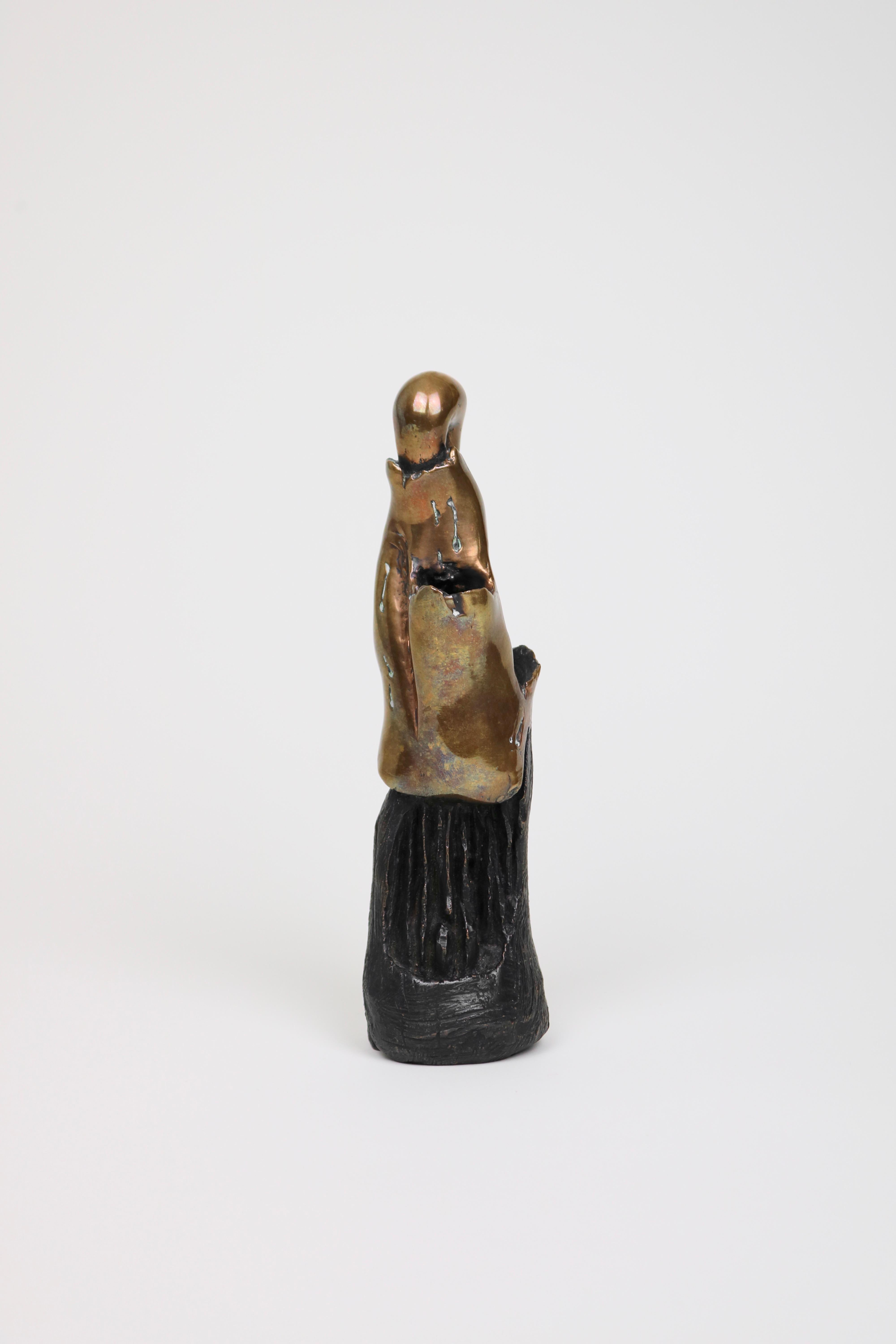 Bronze Abstract Sculpture by Eli Ilan, 1970s at 1stDibs