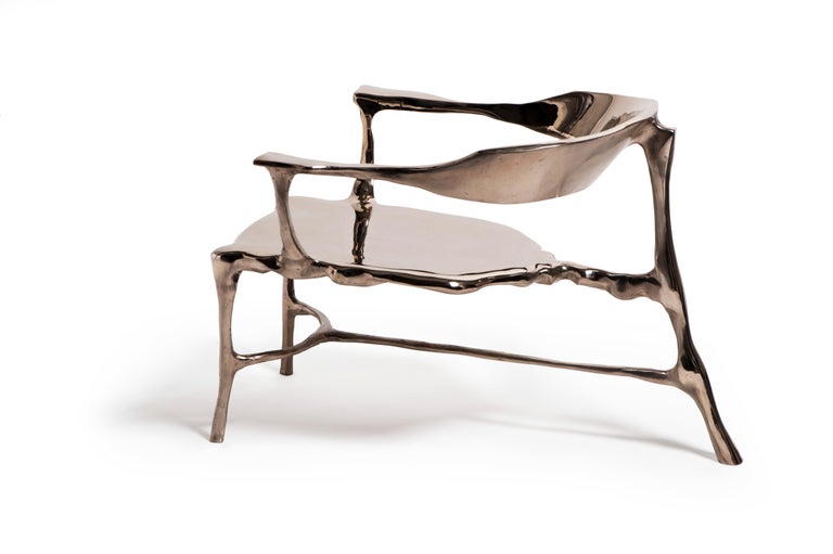 Bronze Age Lounge Chair, Solid white bronze, 2014, AP 2 For Sale at 1stDibs