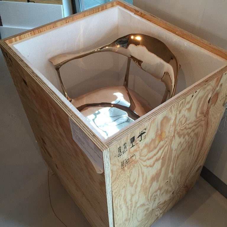 Bronze Age Lounge Chair, Solid white bronze, 2014, AP 2 For Sale at 1stDibs