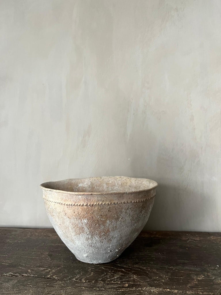 Bronze Age Organic Ceramic Bowl For Sale at 1stDibs