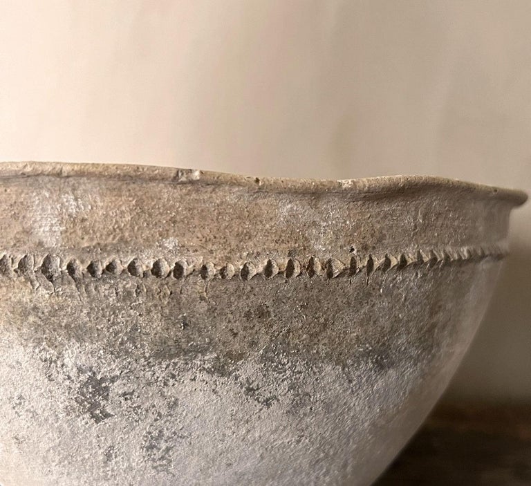 Bronze Age Organic Ceramic Bowl For Sale at 1stDibs