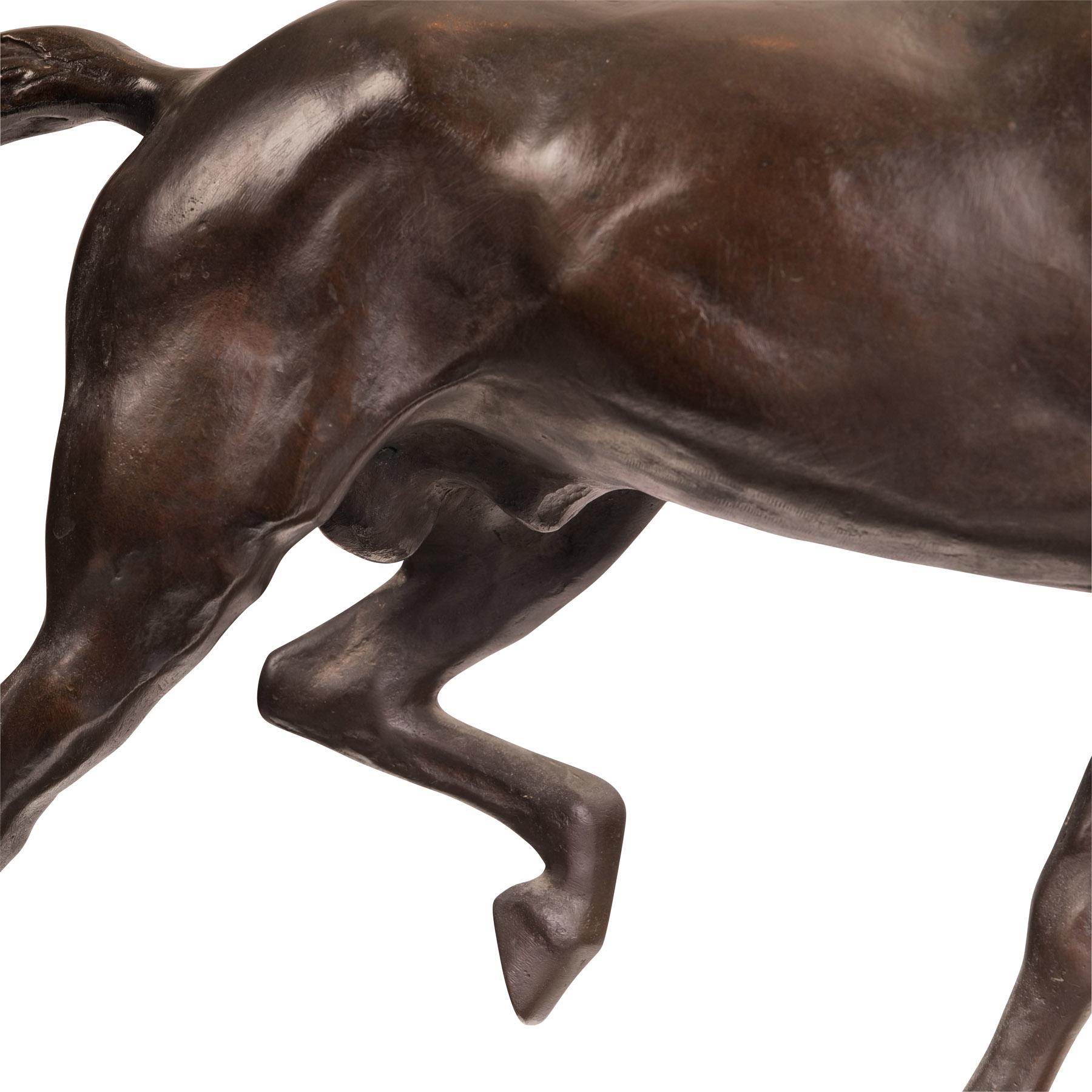Bronze Albert Hinrich Hussmann "Trotting Horse" c. 1908 For Sale at 1stDibs