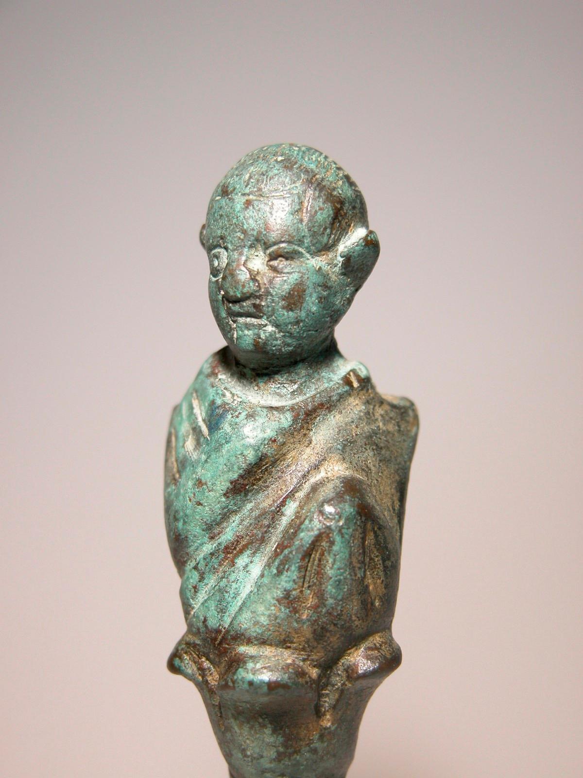 Bronze Alexandrian Bust of a Mime on a Tripods Leg, Hellenistic Egypt ...