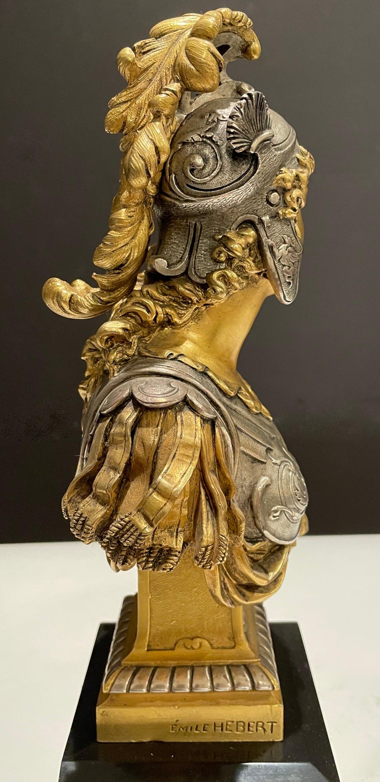 Bronze Amazon Queen by Pierre Eugène Emile Hebert For Sale at 1stDibs