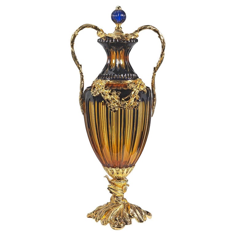 Bronze and Crystal Potiche With Loaded Details For Sale at 1stDibs