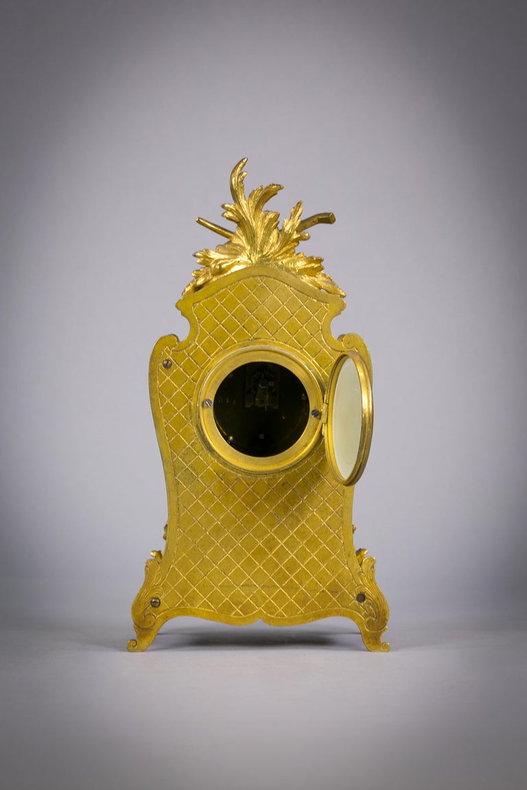 Bronze and Enamel Clock, French, circa 1885 For Sale at 1stDibs