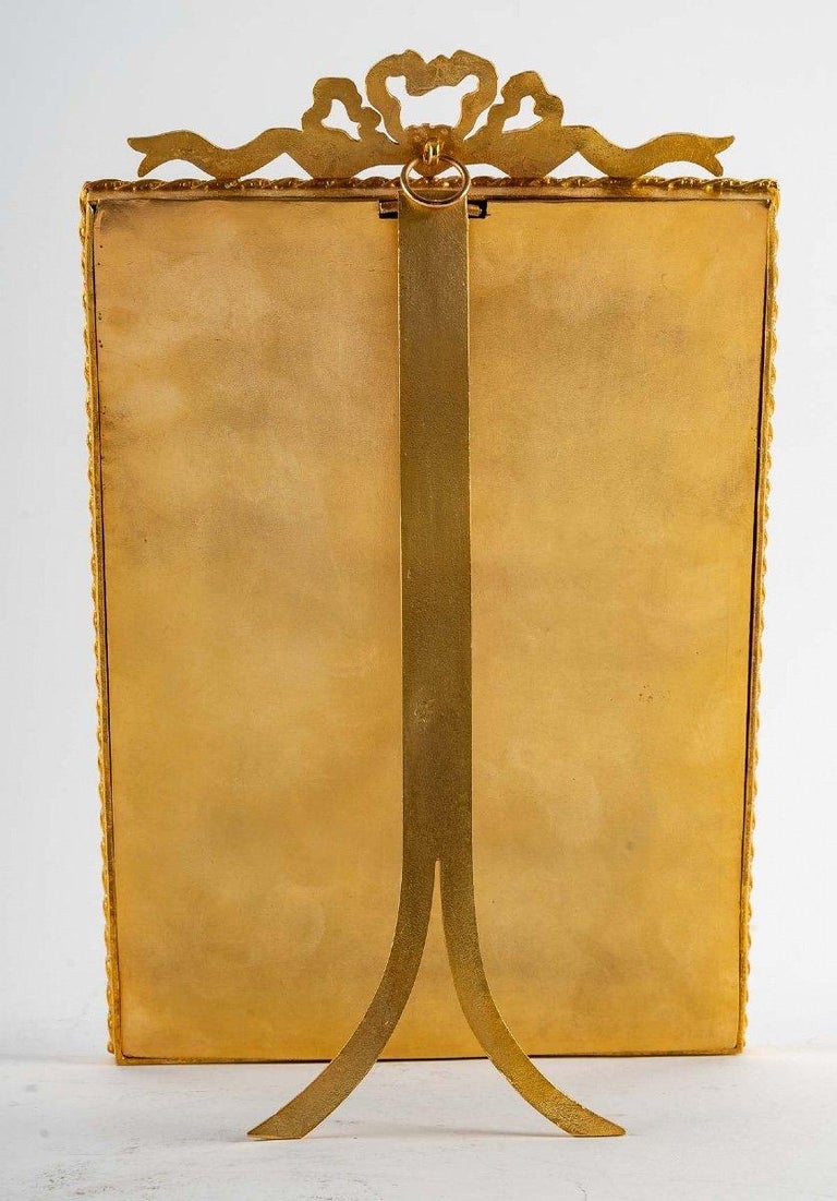 Bronze and Enamel Photo Frame, Late 19th Century For Sale at 1stDibs