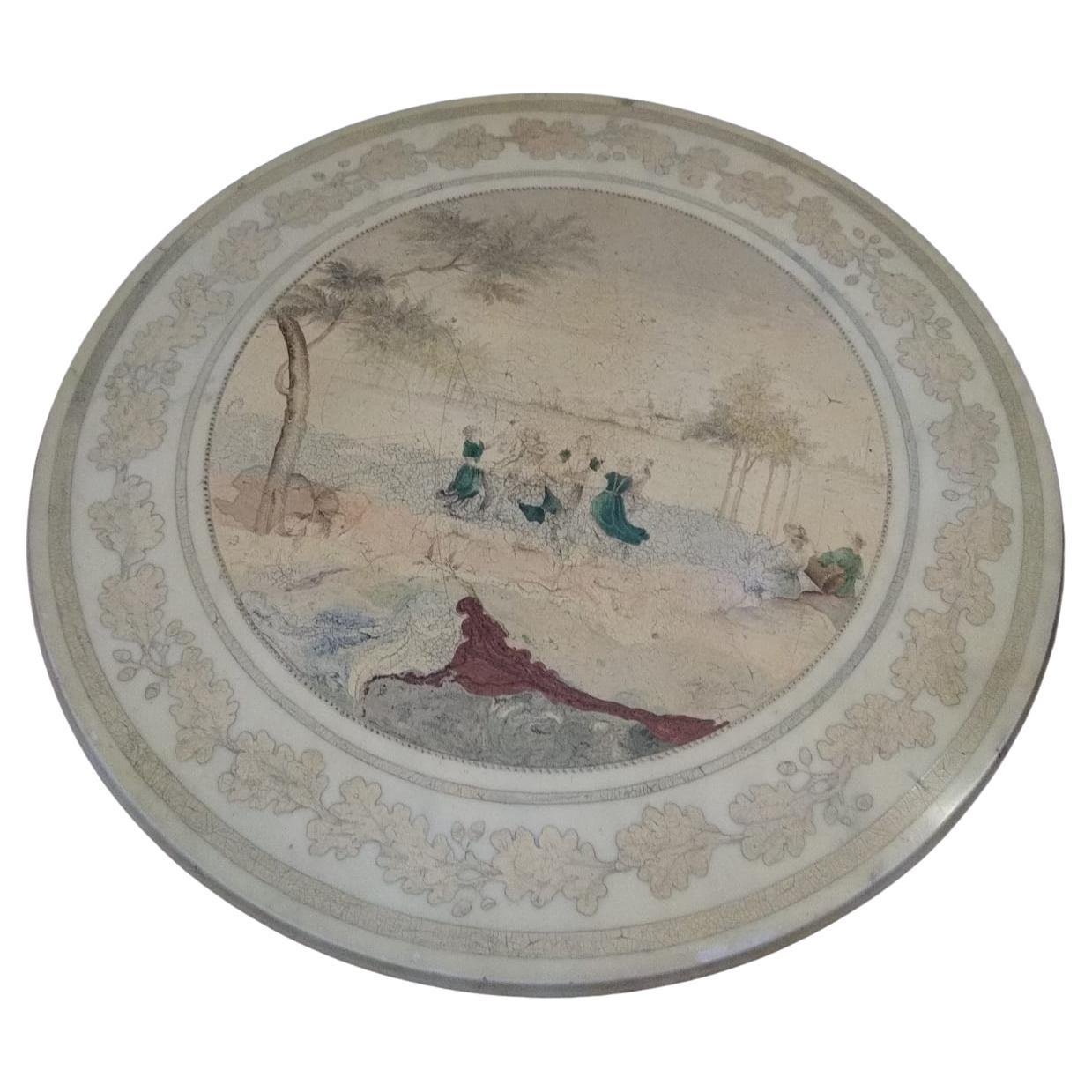 20th Century Italian Surreal Wood and Green Marble coffee Table, Italy ...