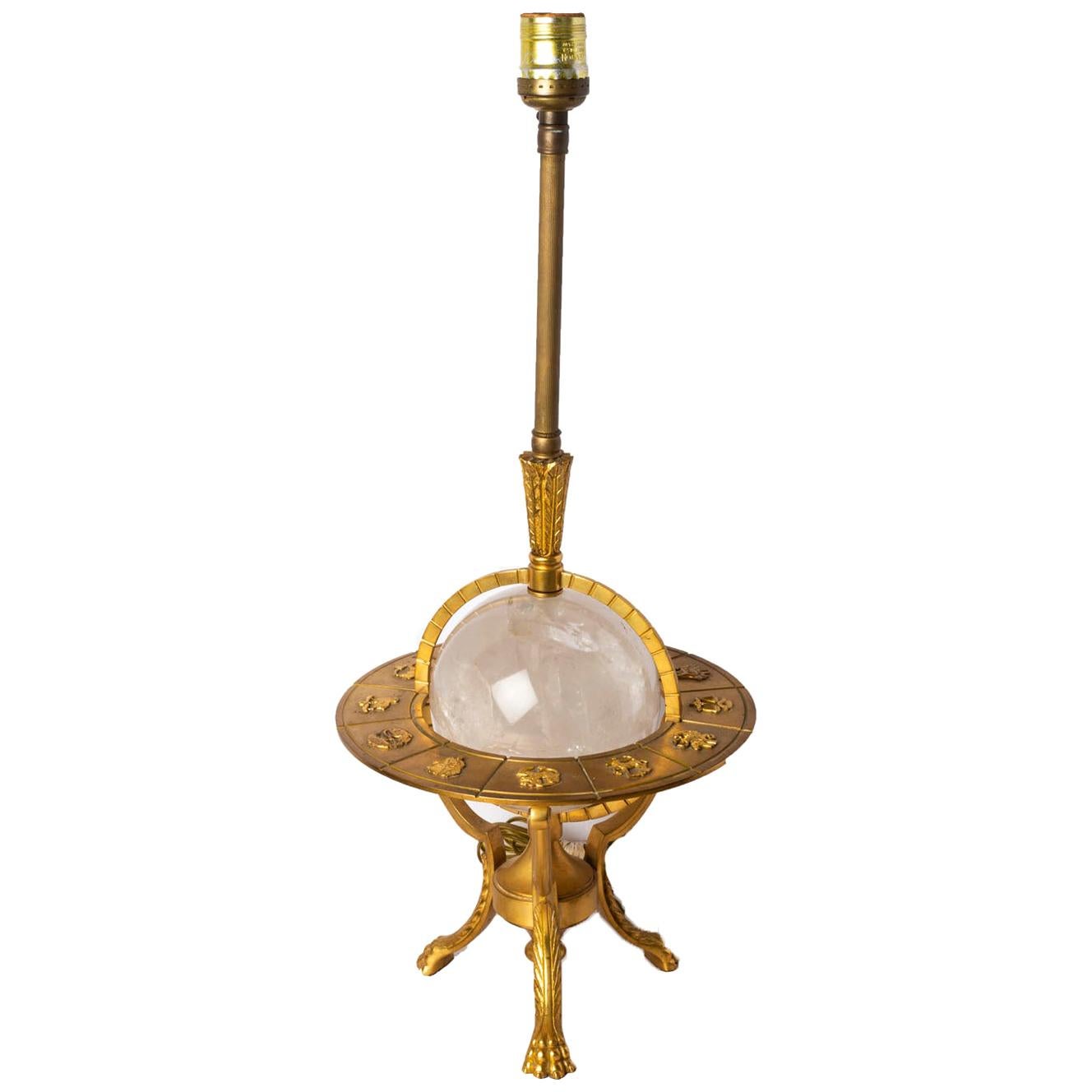 Pair of Cut Crystal and Bronze Baccarat Style Lamps For Sale at 1stDibs