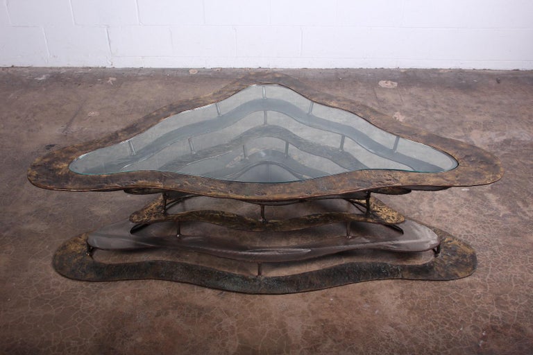 Bronze and Steel "Volcano" Coffee Table by Silas Seandel For Sale at ...