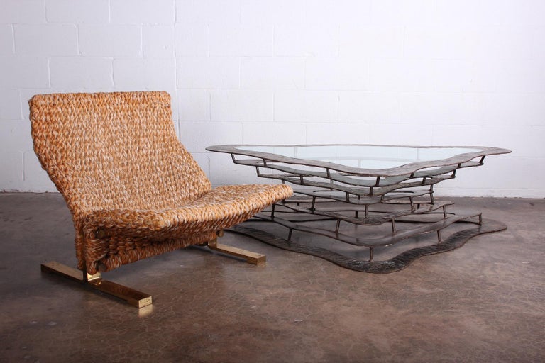 Bronze and Steel "Volcano" Coffee Table by Silas Seandel For Sale at ...