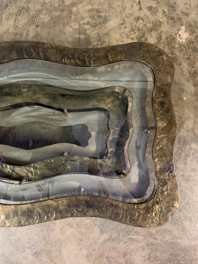 Bronze and Steel "Volcano" Coffee Table by Silas Seandel at 1stDibs