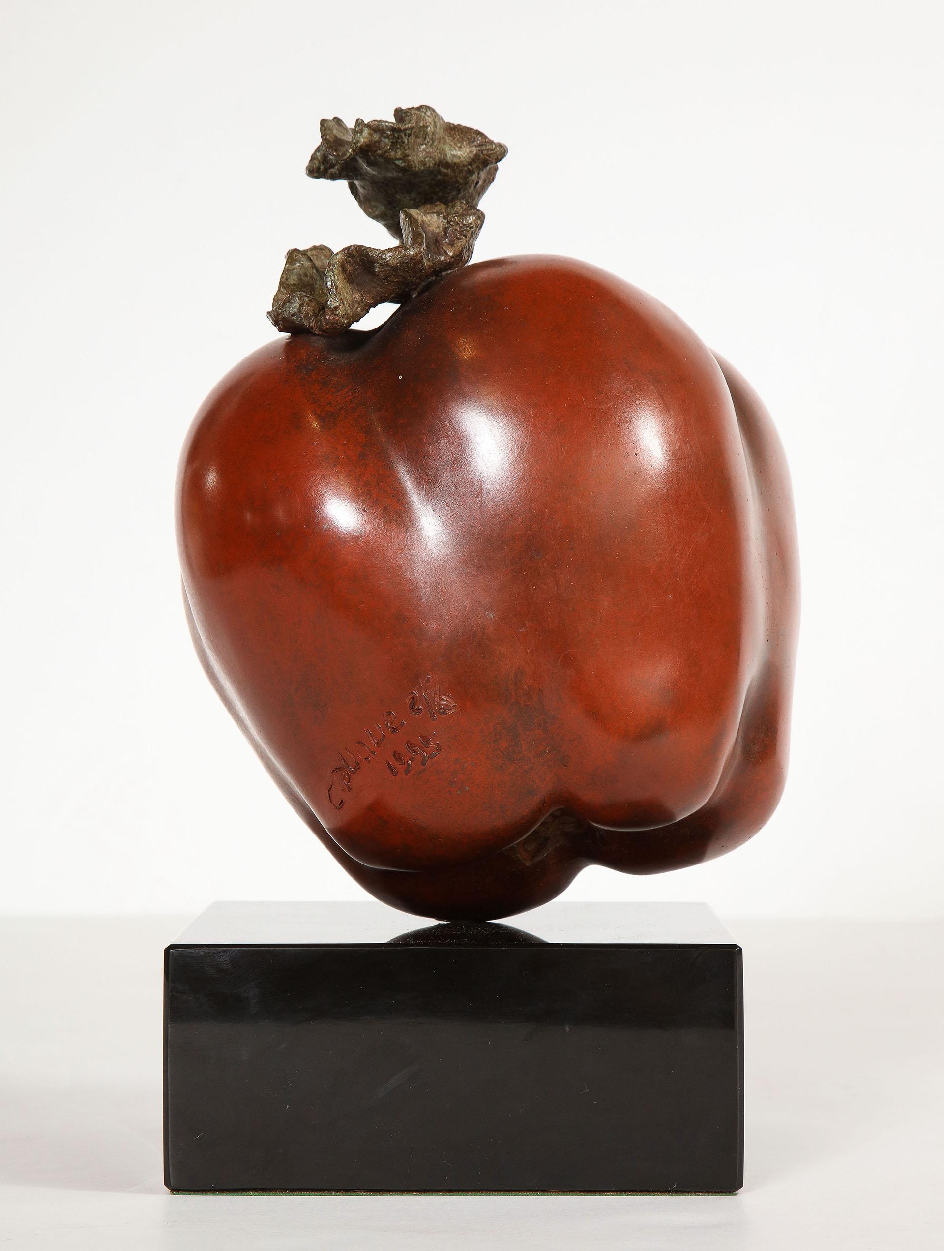 Bronze Apple by Clara Duque For Sale at 1stDibs