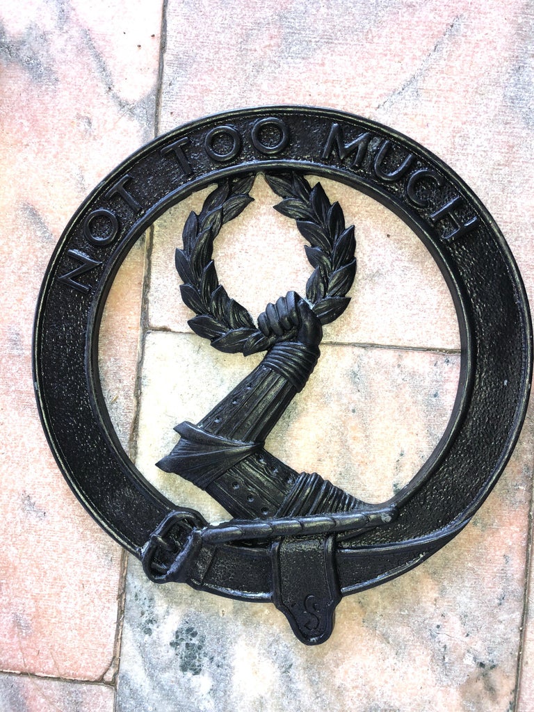 Bronze Architectural Sign for Scotland McKinlay Clan Coat of Arms Lodge ...