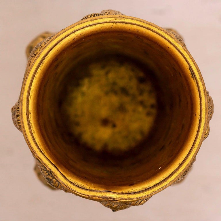 Bronze Baluster Vase - Barbedienne Cast Iron - Thistles Of Lorraine ...