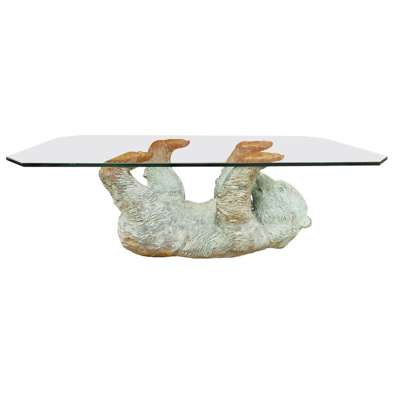 Bronze Bear Coffee Table, Belgium, 1970s For Sale at 1stDibs