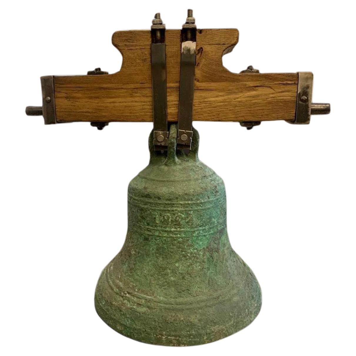 Bronze bell with a magnificent patina, England, early 19th century For ...