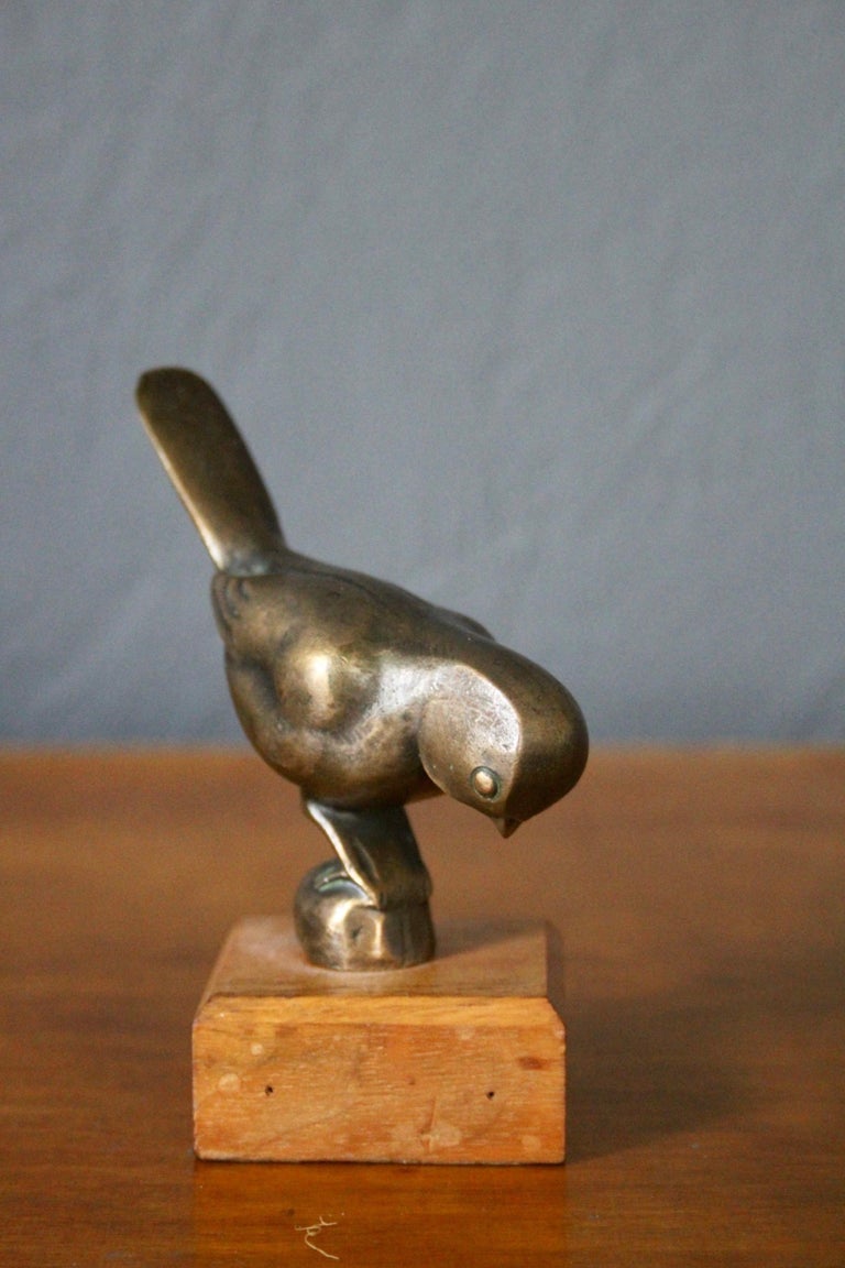 Bronze Bird Art Deco Sculpture For Sale at 1stDibs