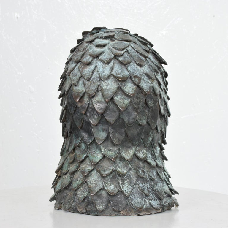 Bronze Bird Man Head Beak Art Sculpture Signed ARIESA Mexico 1960s ...