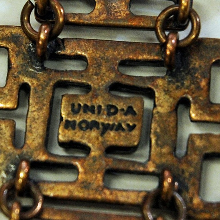 Bronze bracelet and ring set by Uni David-Andersen for D Andersen ...