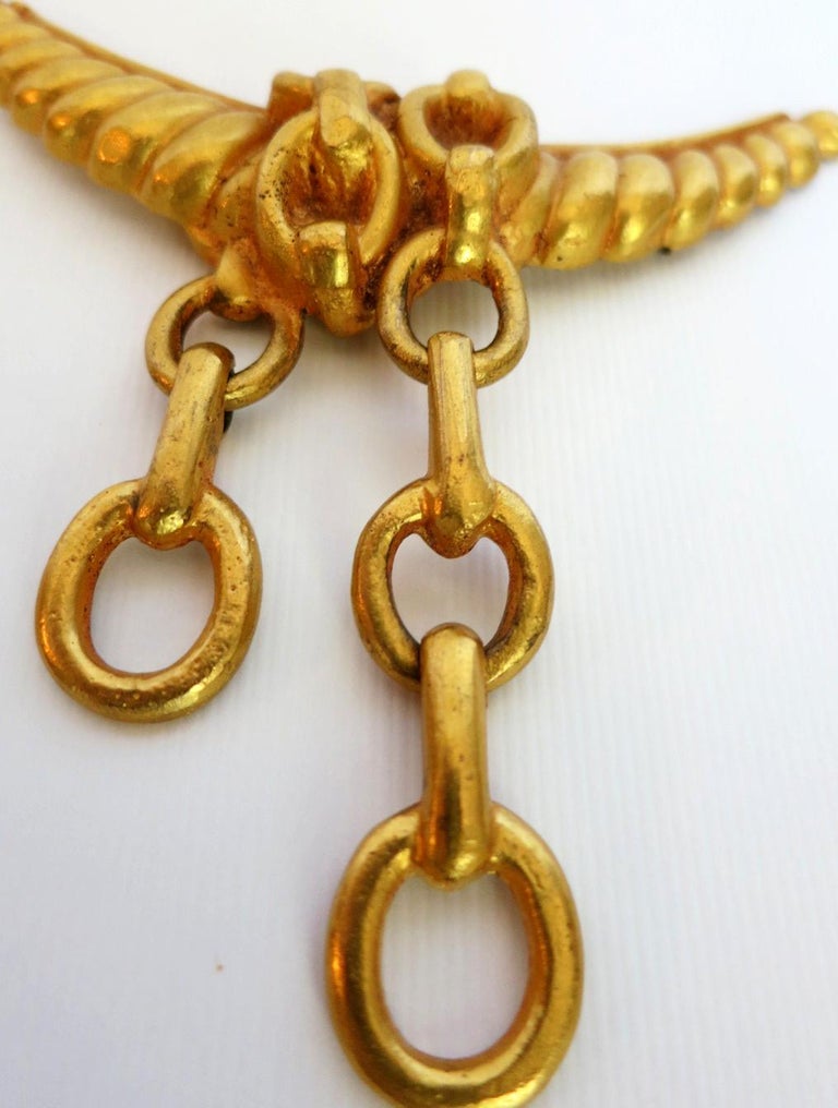 Bronze Brooch by Line Vautrin For Sale at 1stDibs