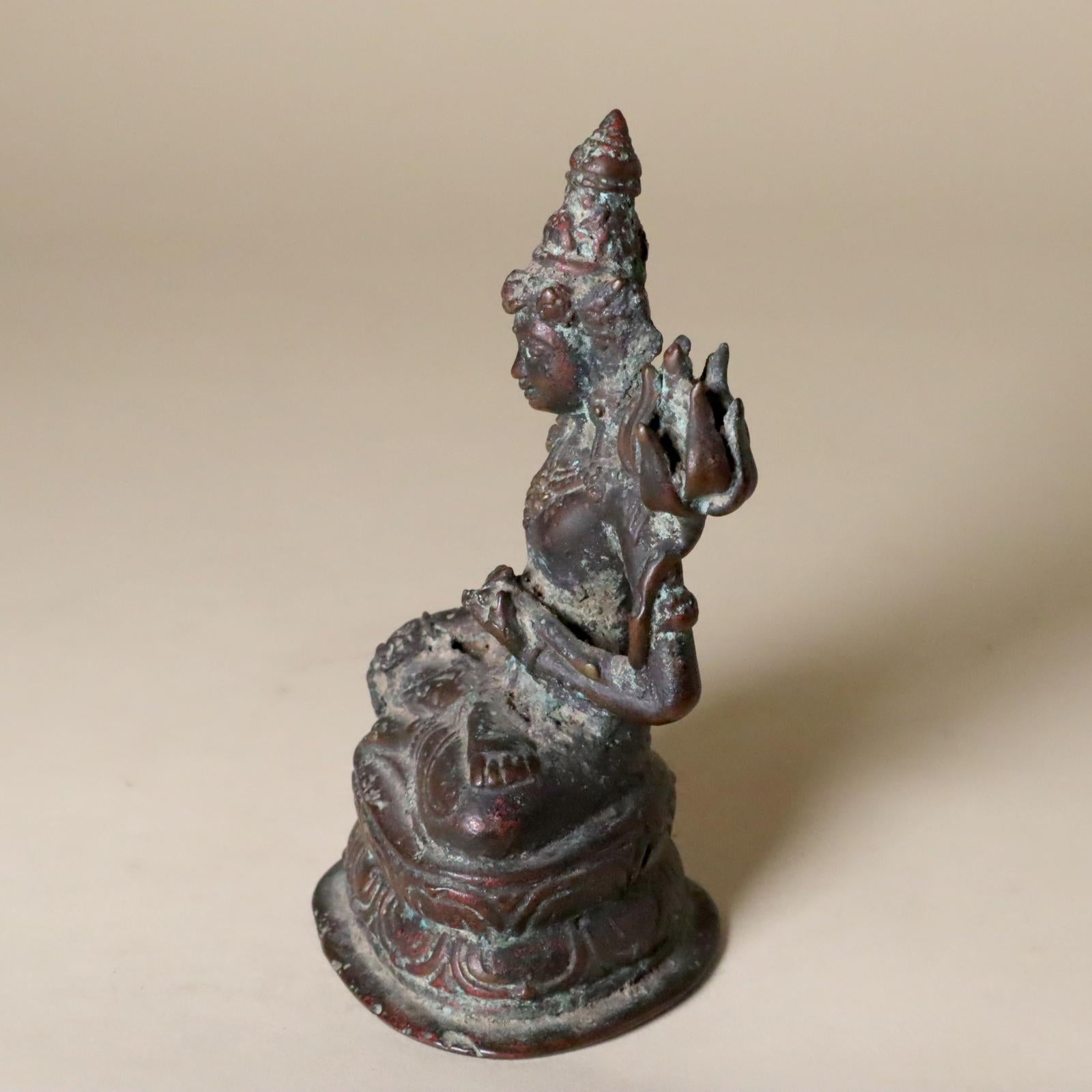 Bronze Buddha from Java Indonesia 9th Century Style Indonesian Buddhist ...