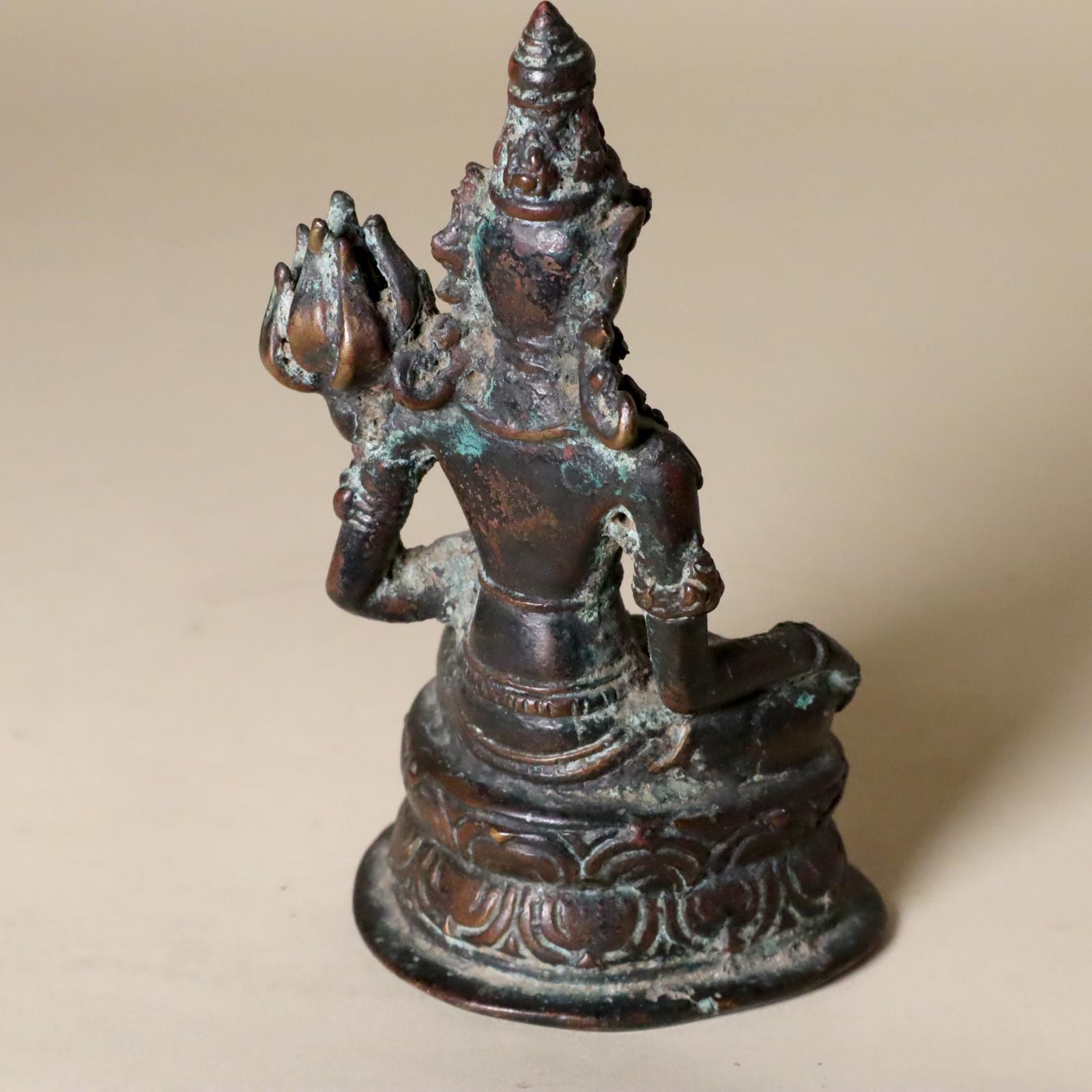 Bronze Buddha from Java Indonesia 9th Century Style Indonesian Buddhist ...