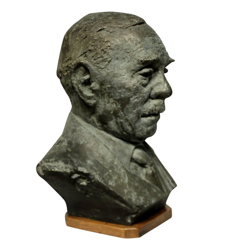 Bronze Bust in the Manner of Epstein For Sale at 1stDibs