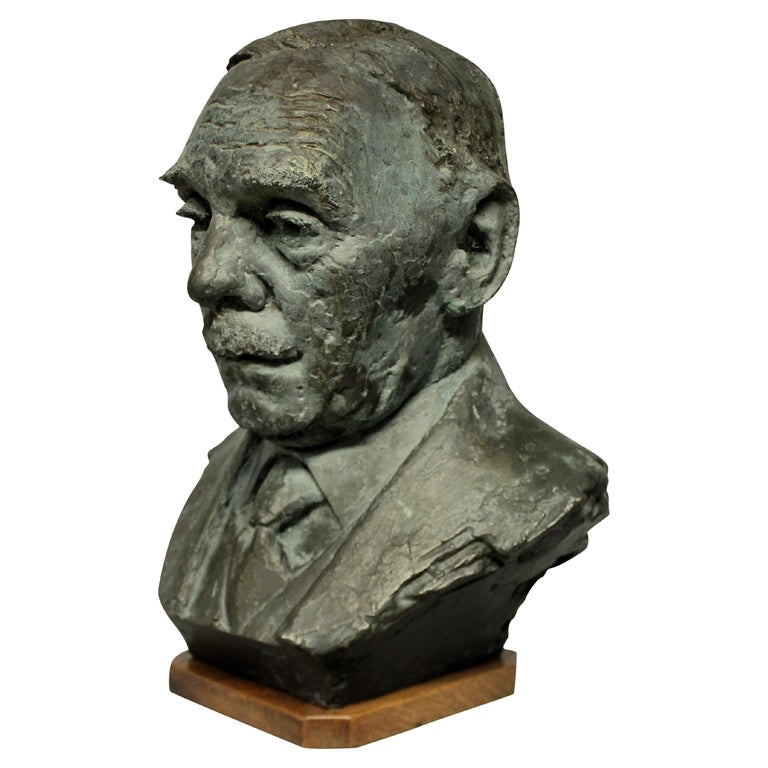 Bronze Bust in the Manner of Epstein For Sale at 1stDibs