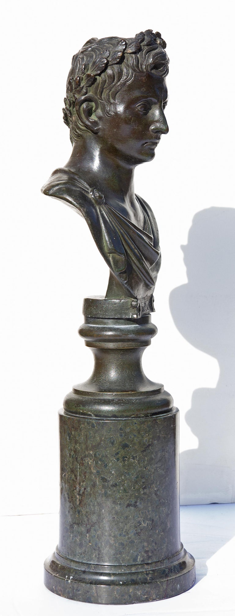 Bronze Bust of Octavius or Caesar Augustus 19th Century Grand Tour For ...