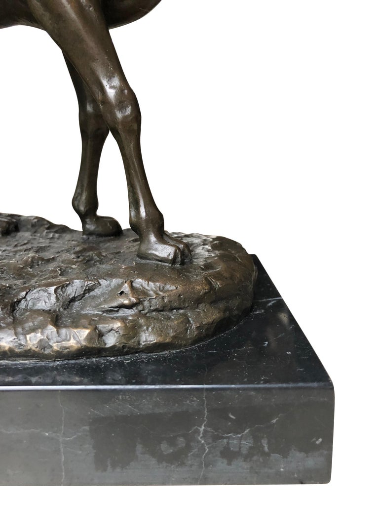 Bronze Camel Statue, French Casting Arab Camel Signed Leonard, 20th ...