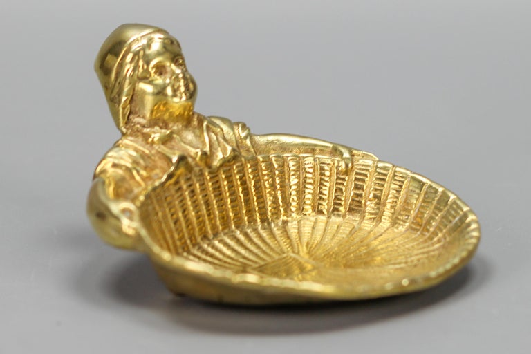 Bronze Card Tray or Pin Tray, Vide-Poche Dwarf with a Basket For Sale ...