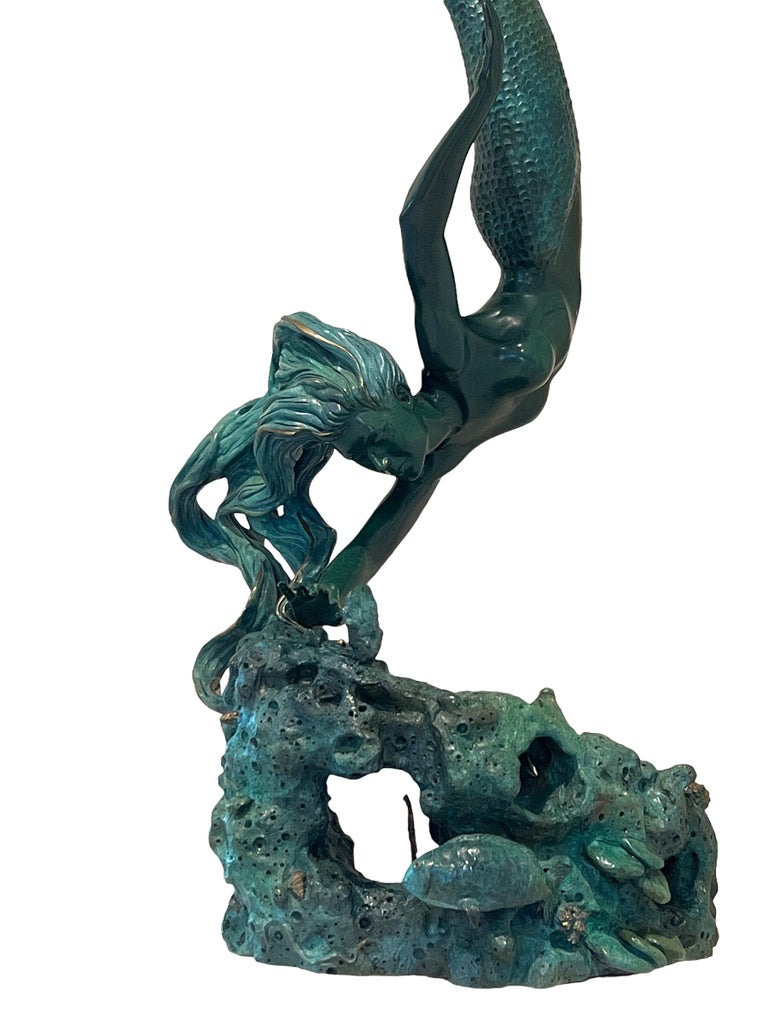 Bronze Cast Mermaid Statue “Glory of the Deep” For Sale at 1stDibs