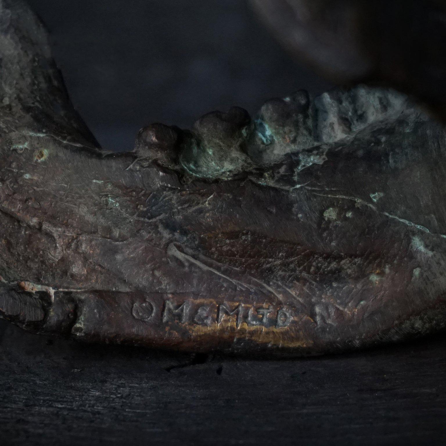 Bronze Cast of a Human Skull at 1stDibs | bronze skull, real human ...
