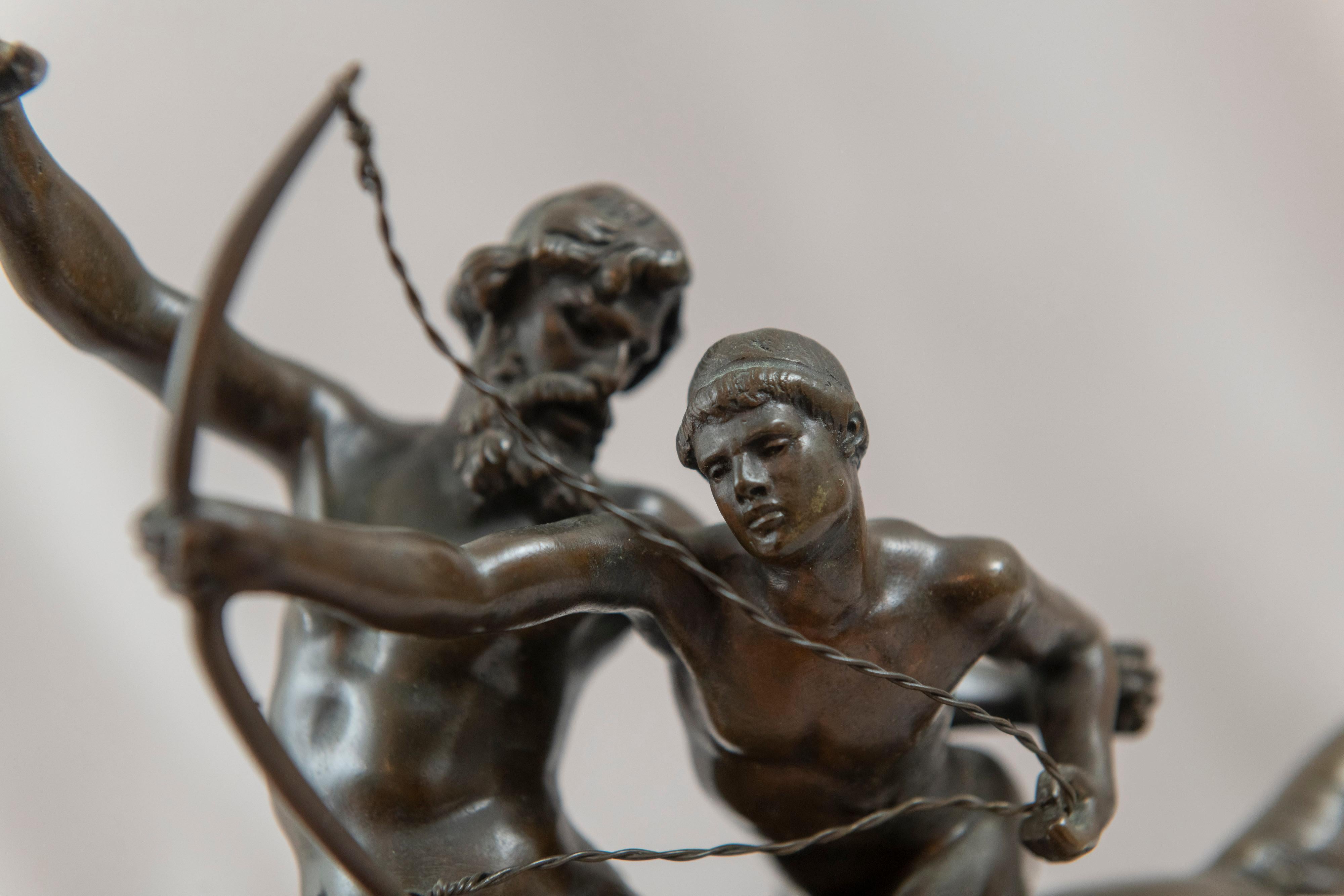 Bronze Centaur w/Achilles, French, ca. 1890, "The Education of Achilles ...