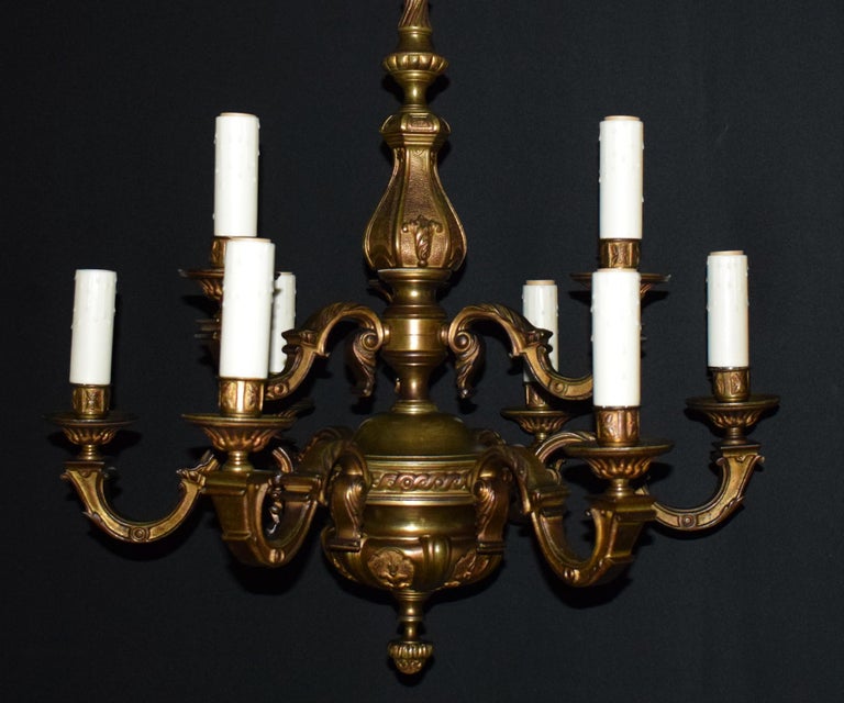 Bronze Chandelier For Sale at 1stDibs