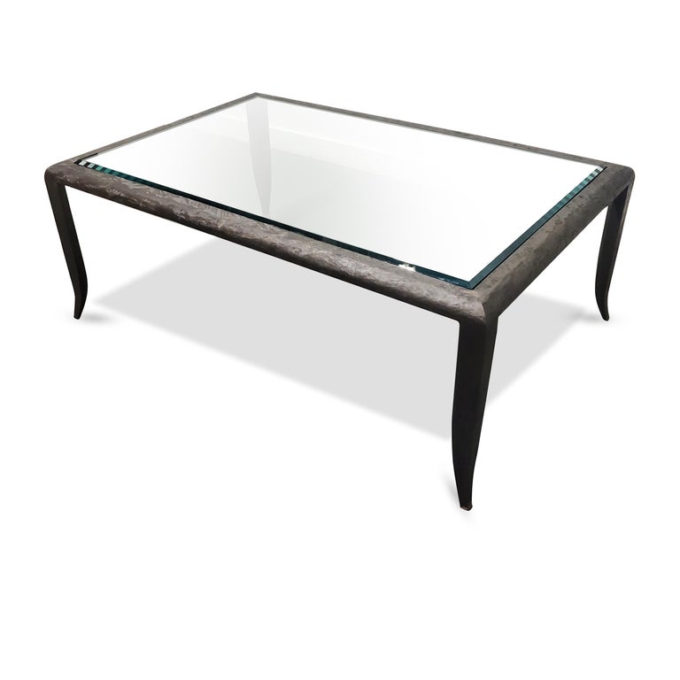 Bronze Coffee Table, Manner of Maison Jensen For Sale at 1stDibs