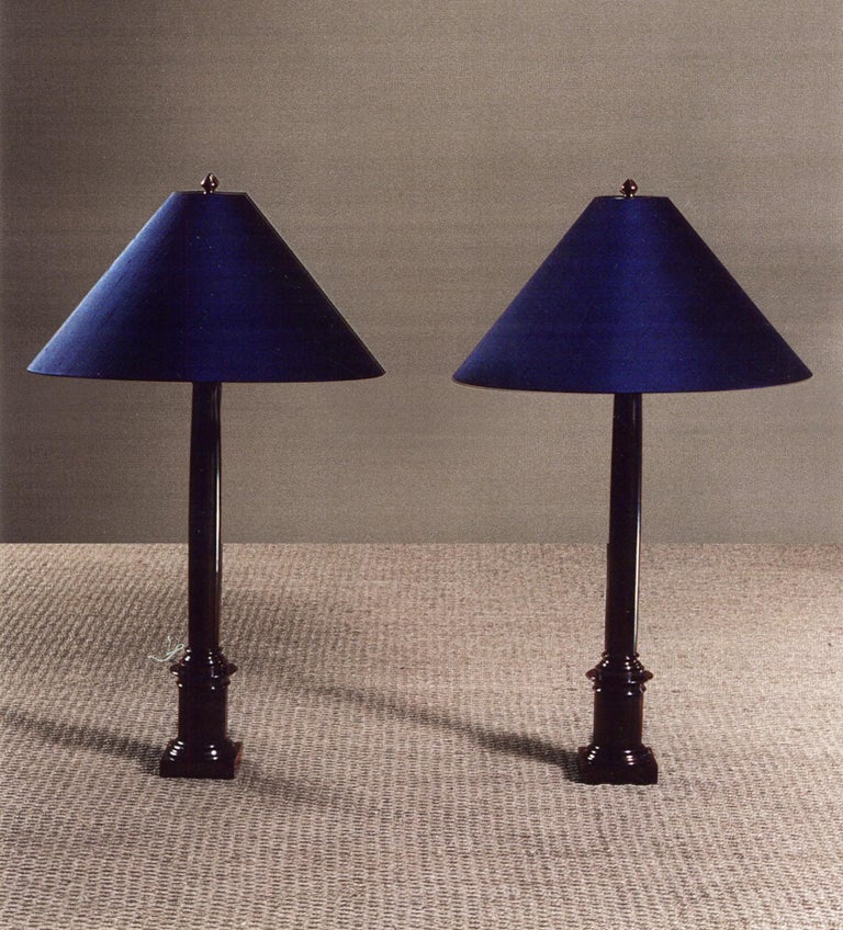 Bronze Column Lamp, Handcrafted, Made to Order For Sale at 1stDibs