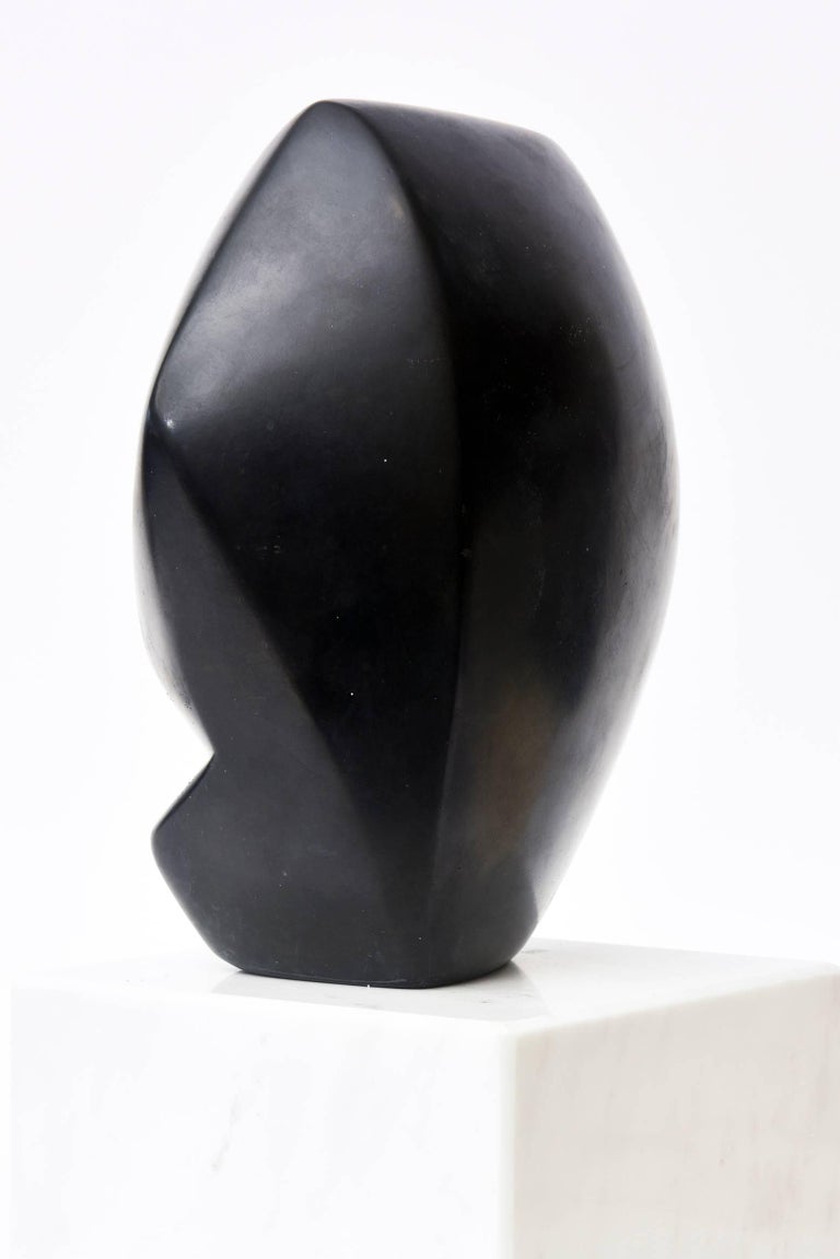 Bronze Cubist Sculpture on White Carrara Marble Base at 1stDibs